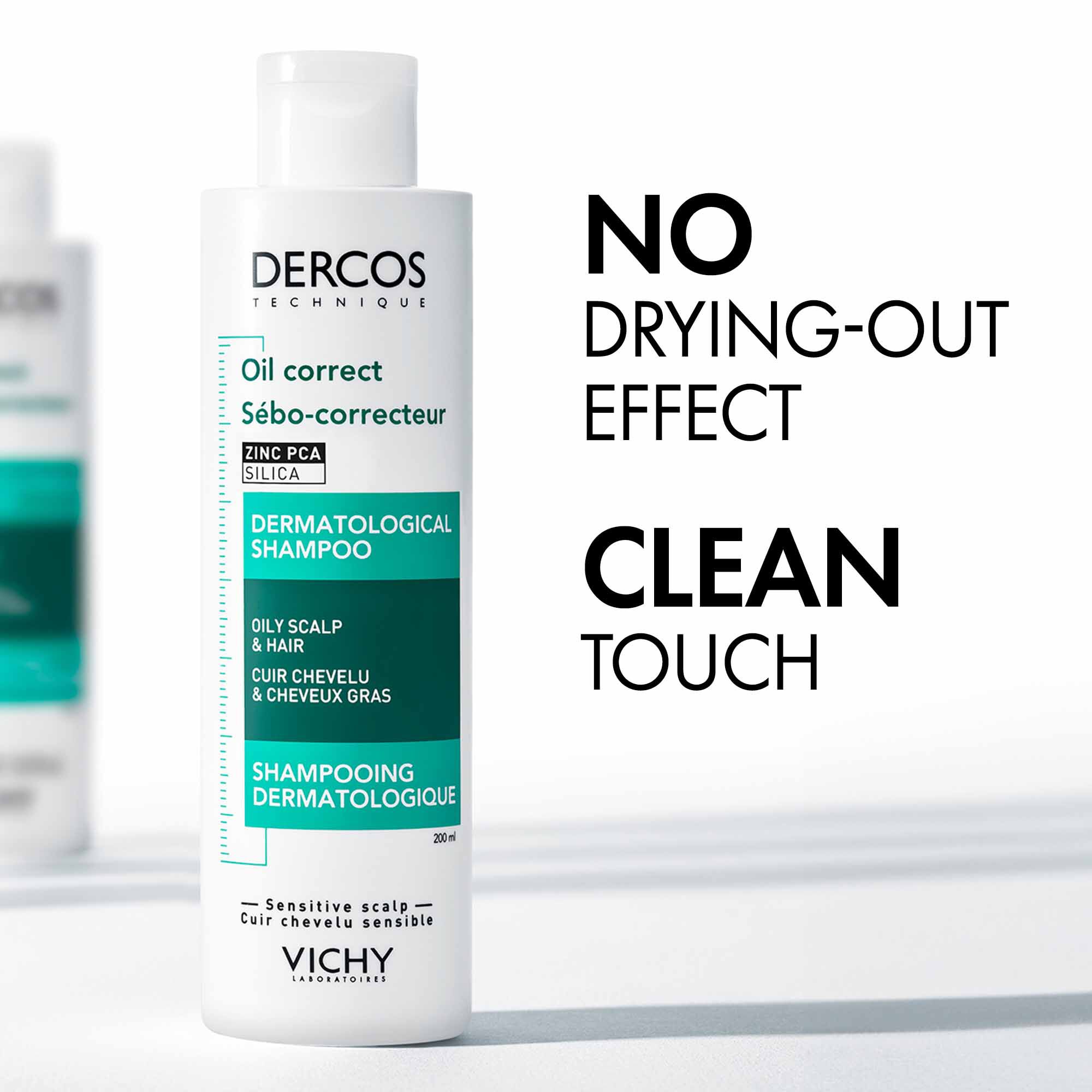 Dercos Oil Correct Shampoo - Zinc PCA & Silica - Vichy CA