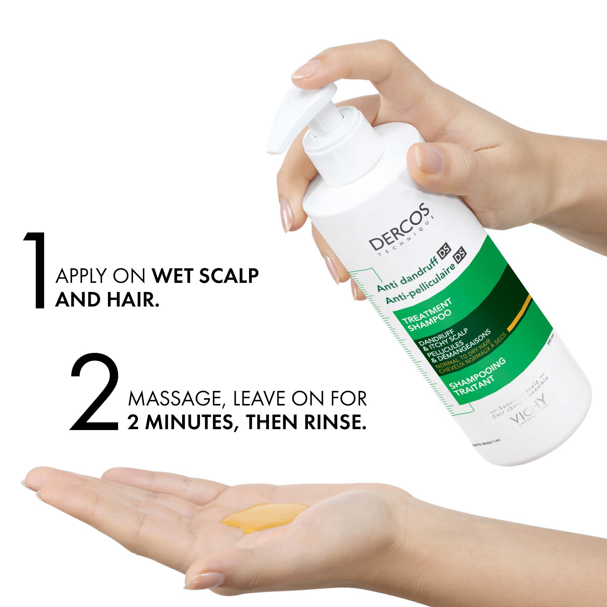 Dercos Anti-Dandruff Shampoo - Normal to Dry Hair - Vichy CA