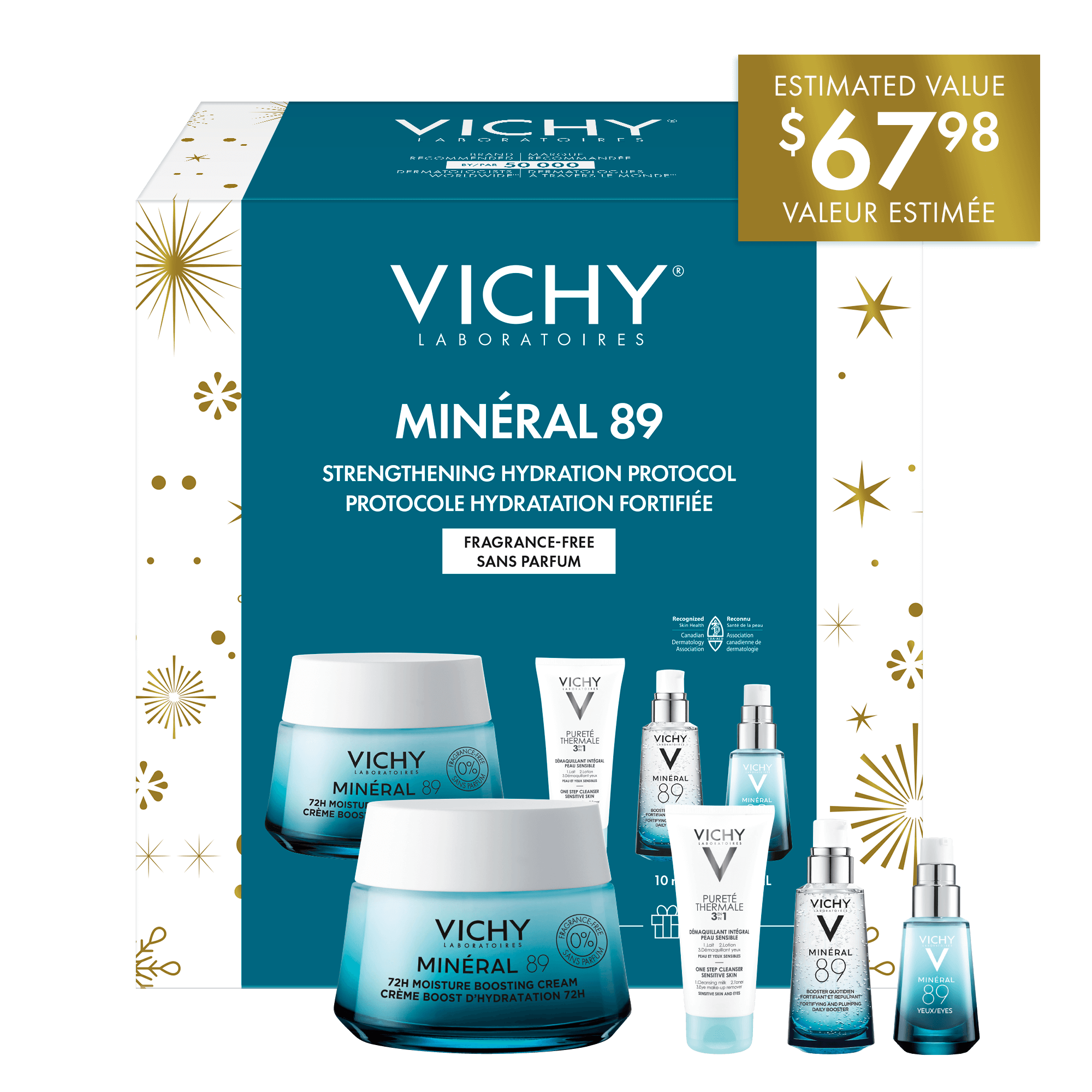 Coffret Minéral 89 crème sans fragrance - Coffret Cadeau - Vichy