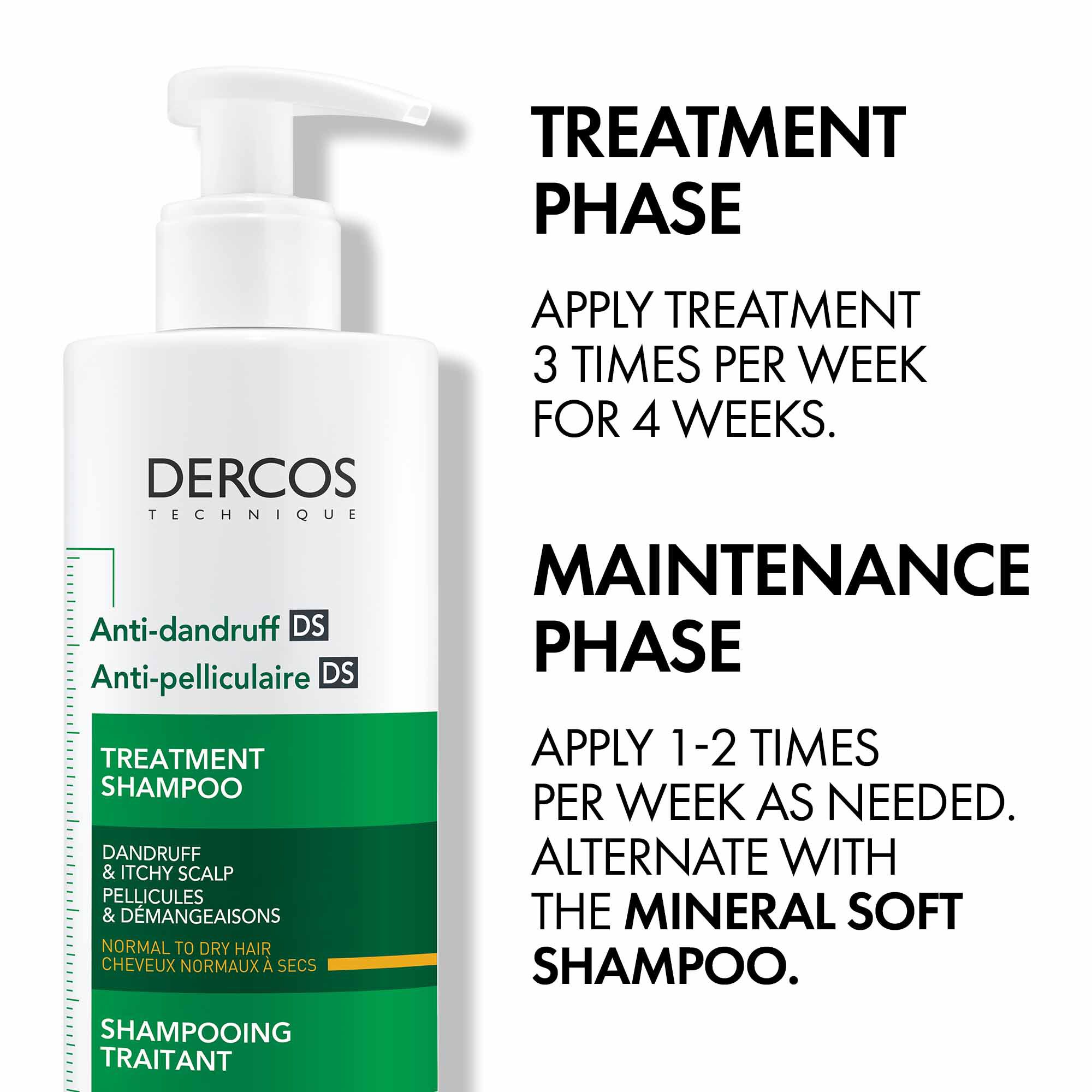 Dercos Anti-Dandruff Shampoo - Normal to Dry Hair - Vichy CA