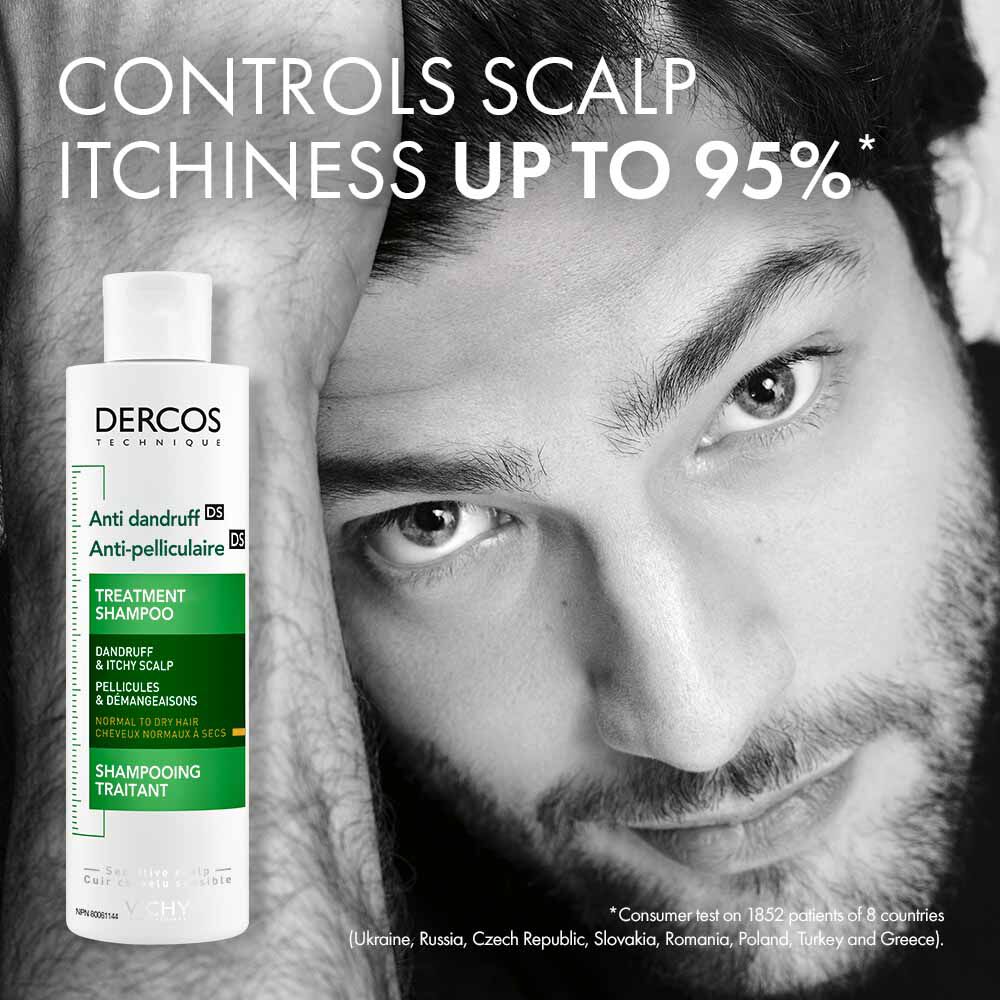 Dercos Anti-Dandruff Shampoo - Normal to Dry Hair - Vichy CA