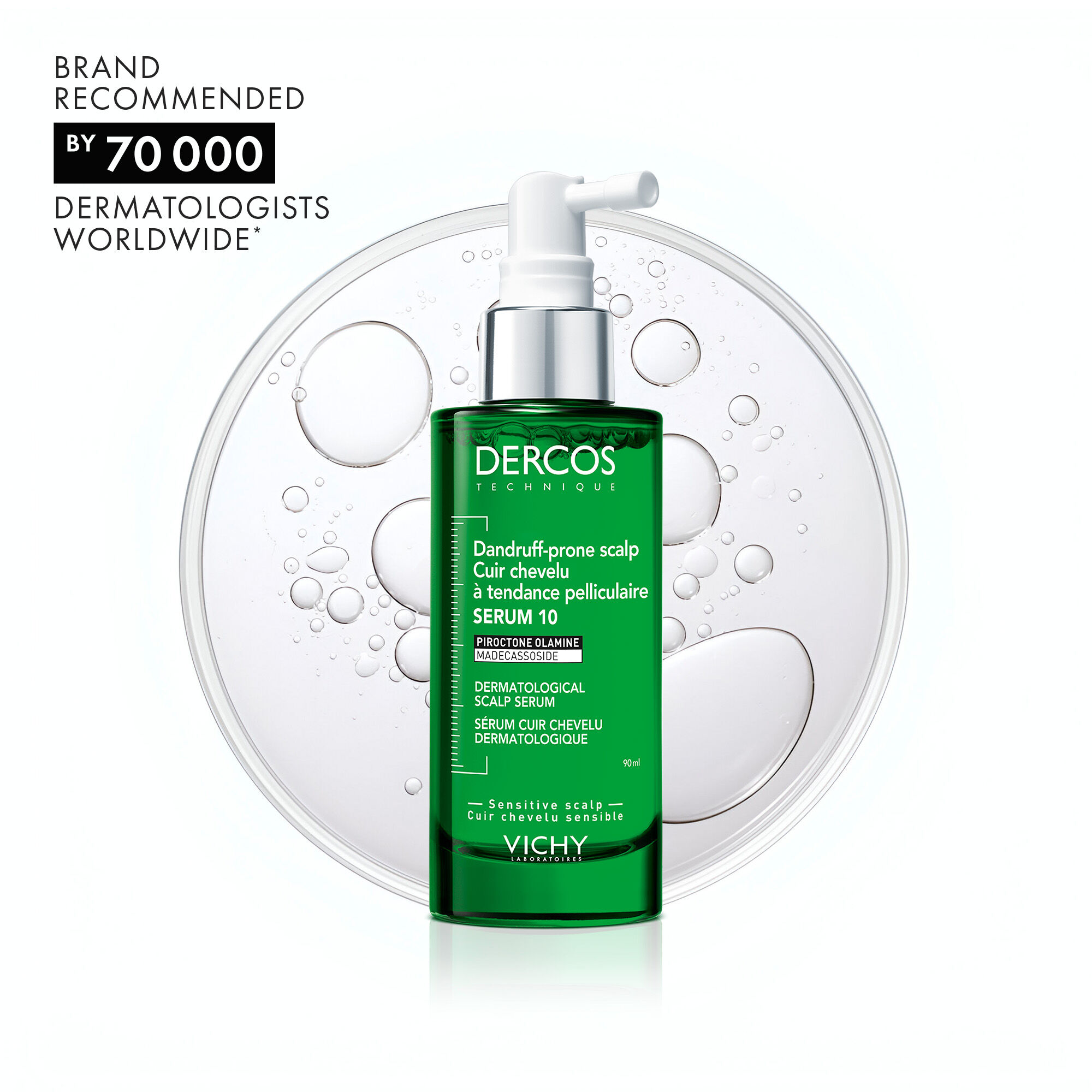 Dercos Dandruff-Prone Scalp Serum 10 Treatment - Vichy CA