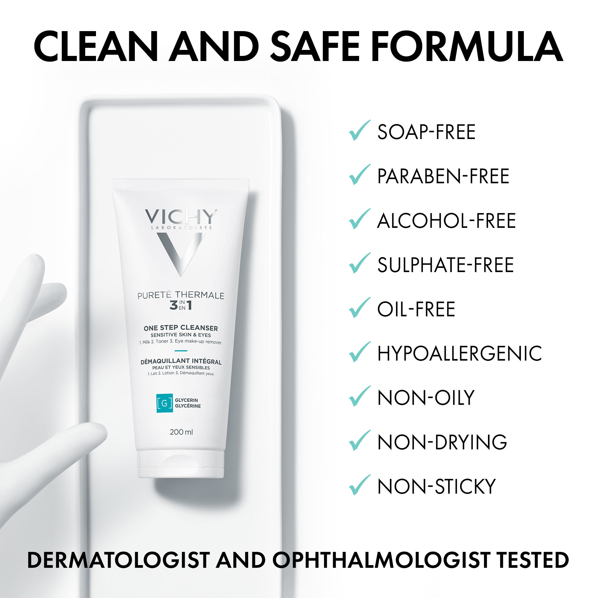 Purete Thermale One Step Cleanser 3 in 1 | Face Cleanser | Vichy