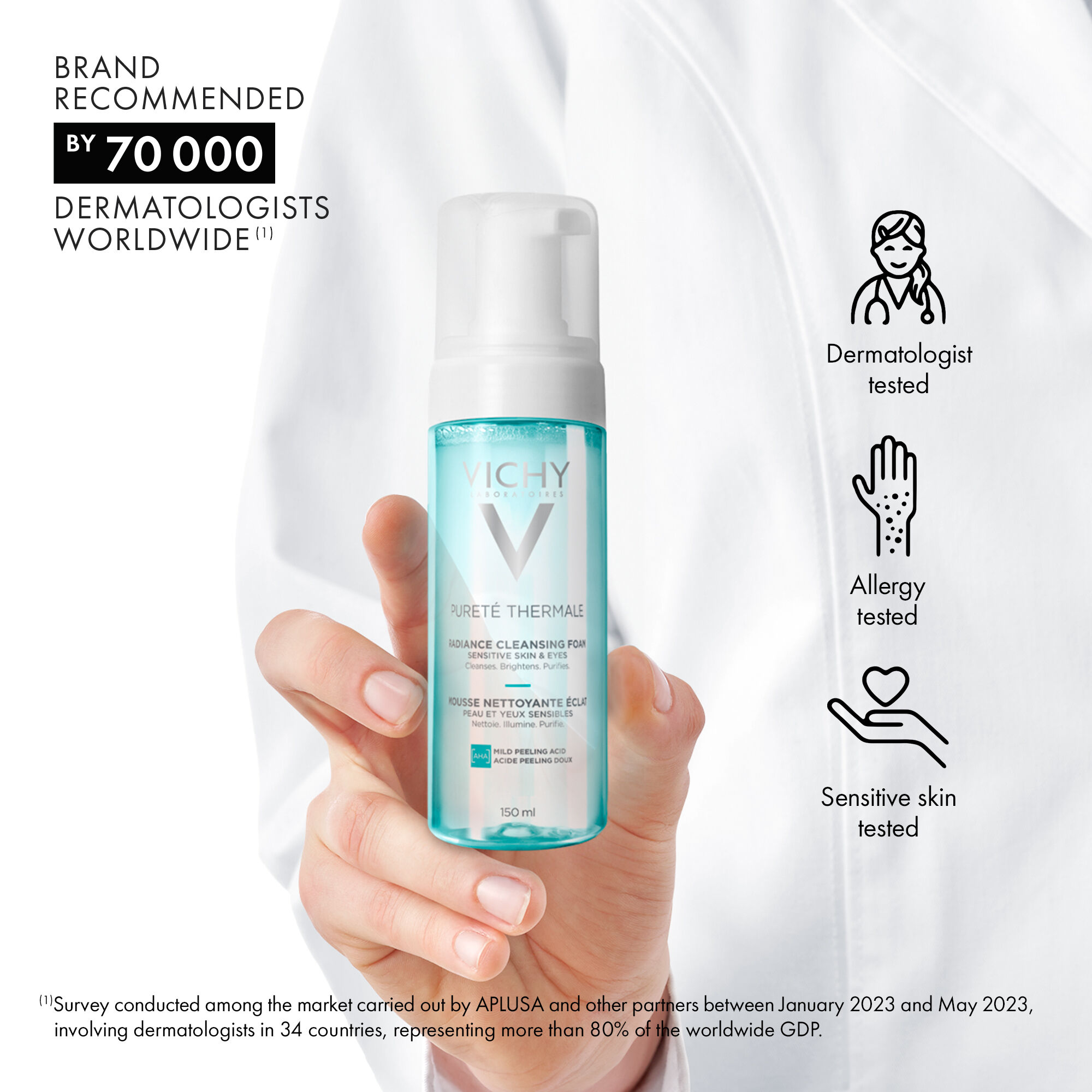 Purete Thermale Foaming Water | Face Cleanser | Vichy Canada