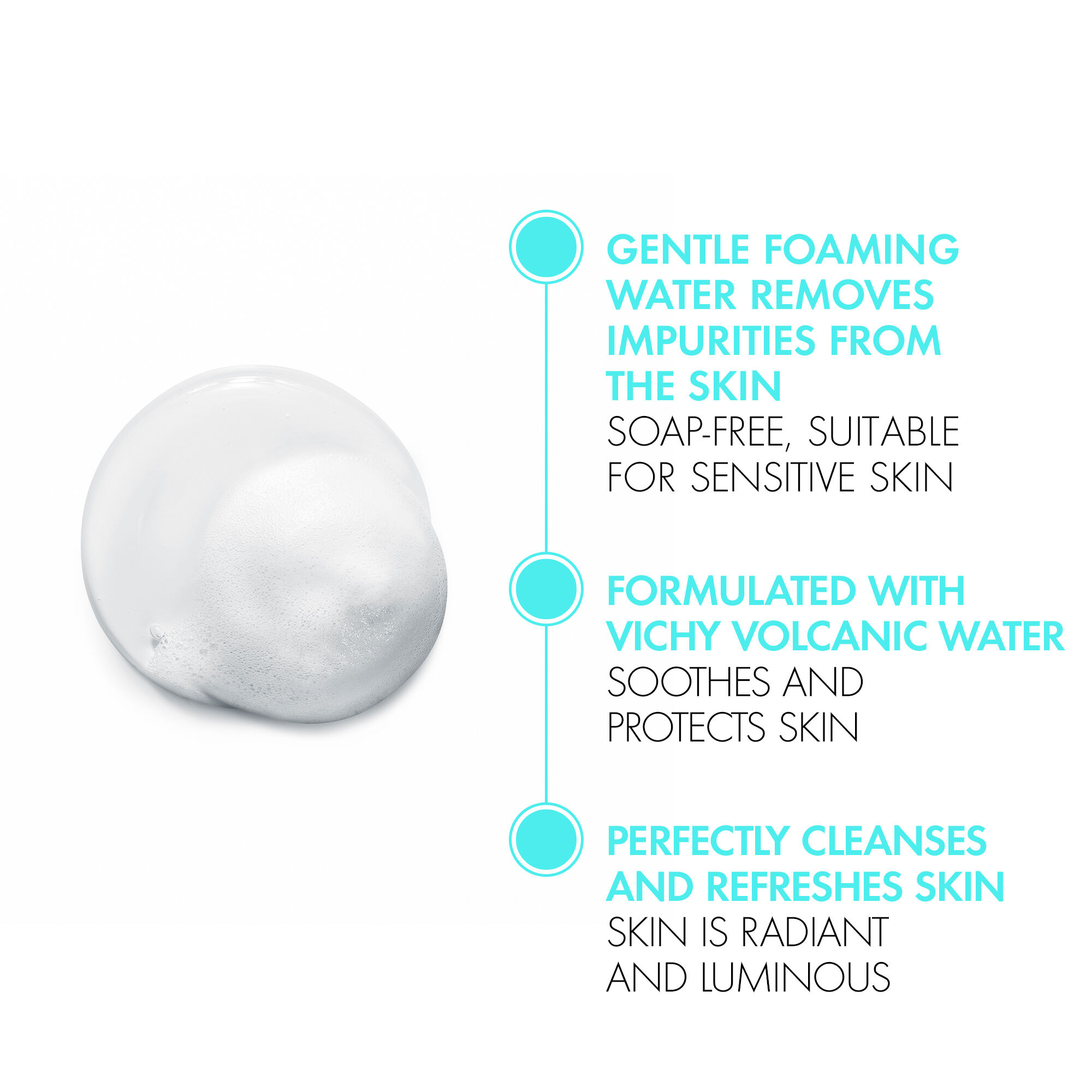 Purete Thermale Foaming Water | Face Cleanser | Vichy Canada