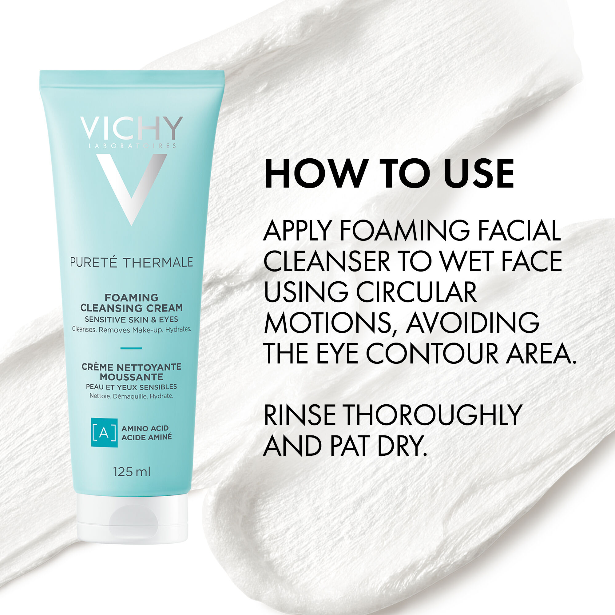 Purete Thermale Cleansing Foaming Cream | Foam Cleanser | Vichy