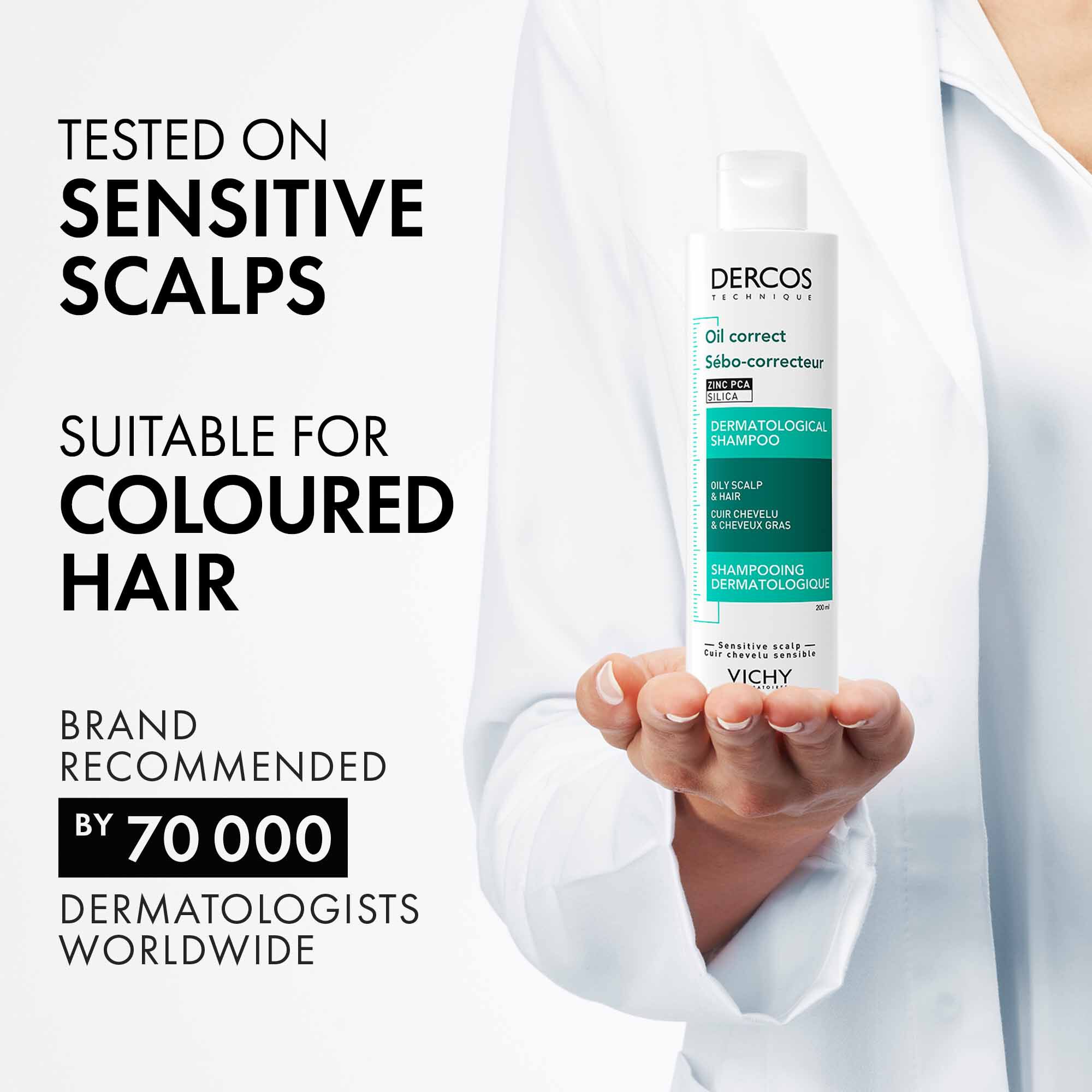 Dercos Oil Correct Shampoo - Zinc PCA & Silica - Vichy CA