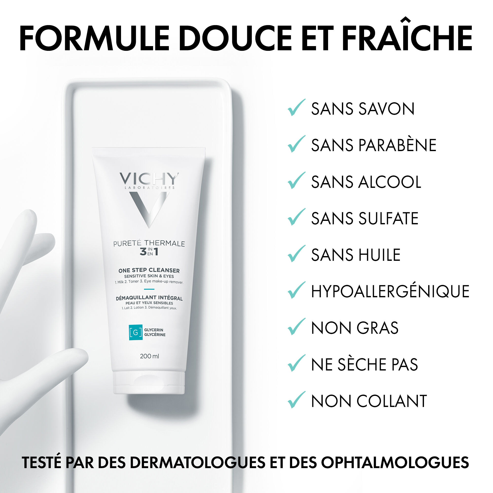 Purete Thermale Démaquillant Intégral - Nettoyant & Tonique - Vichy