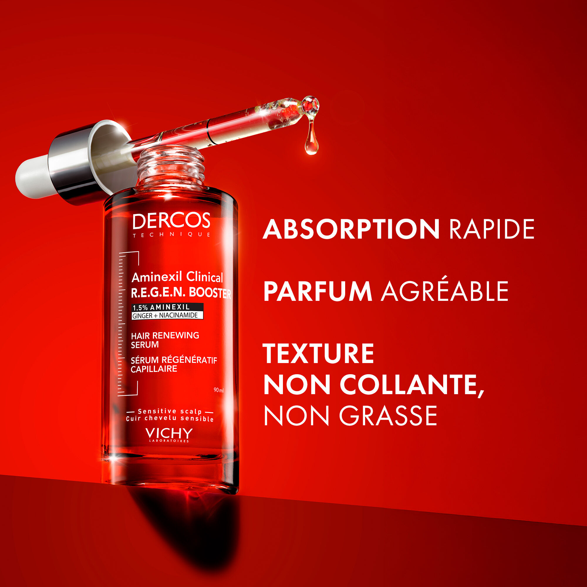 Vichy Dercos sérum capillaire Regen Booster.